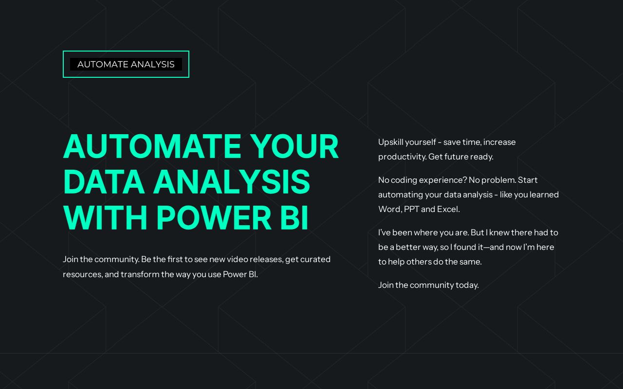 Automate your Data Analysis! Automate your Data Analysis!